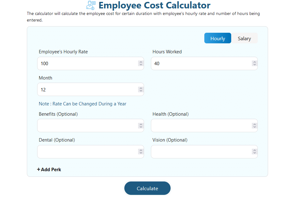 Review of Employee Cost Calculator by Calculator-online.net
